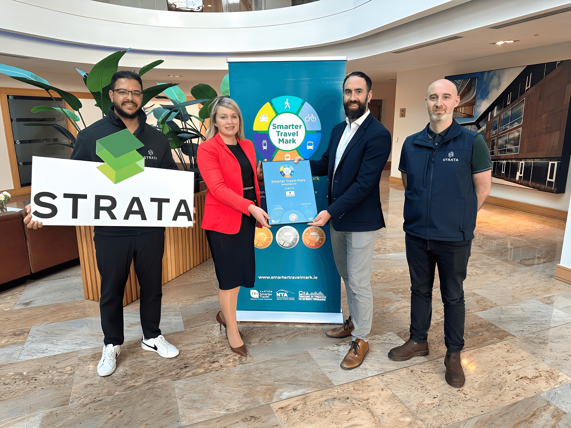 Strata Awarded National Transport Authority’s Smarter Travel Mark | Strata